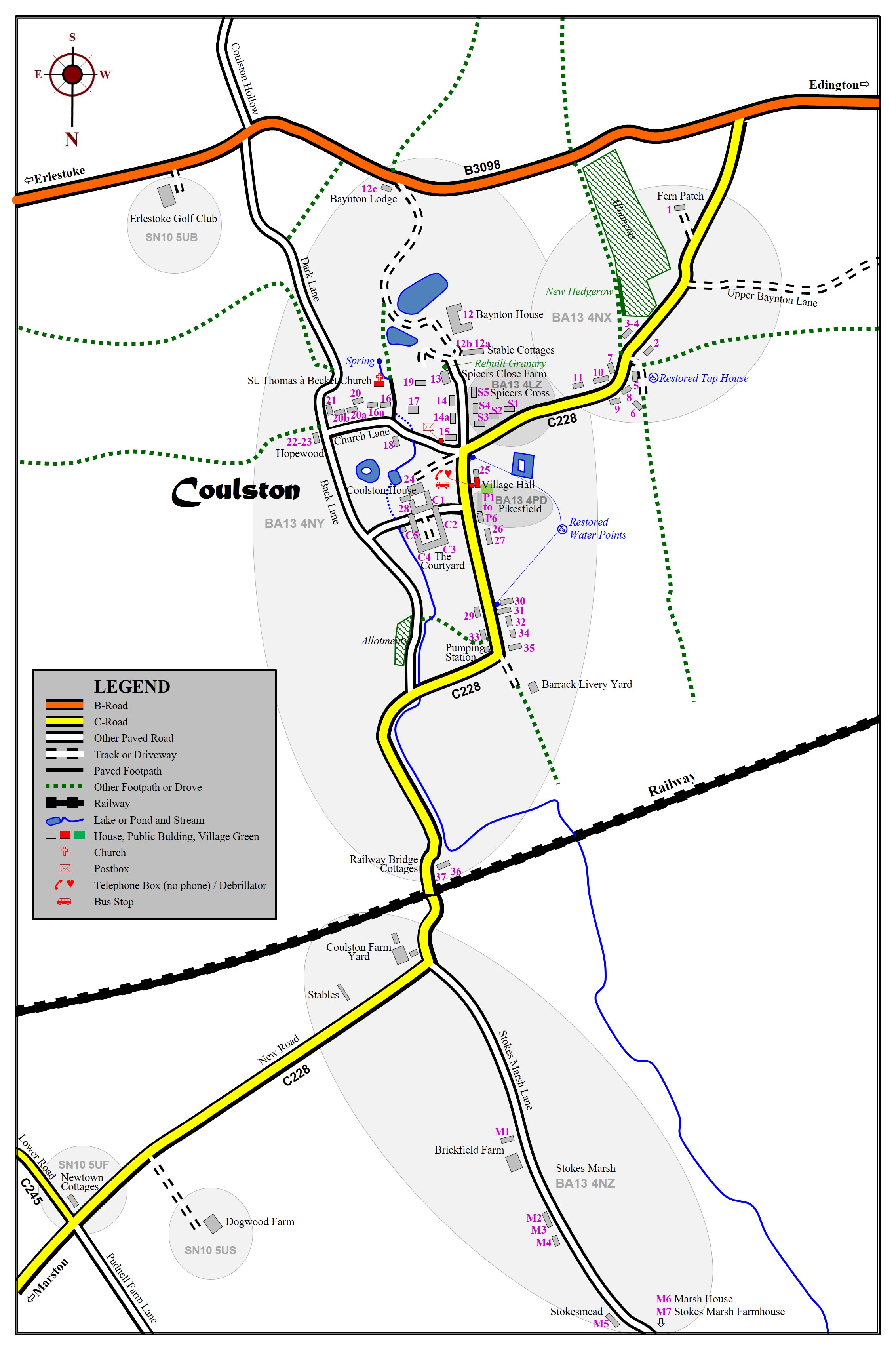 Village map - Coulston Parish Council
